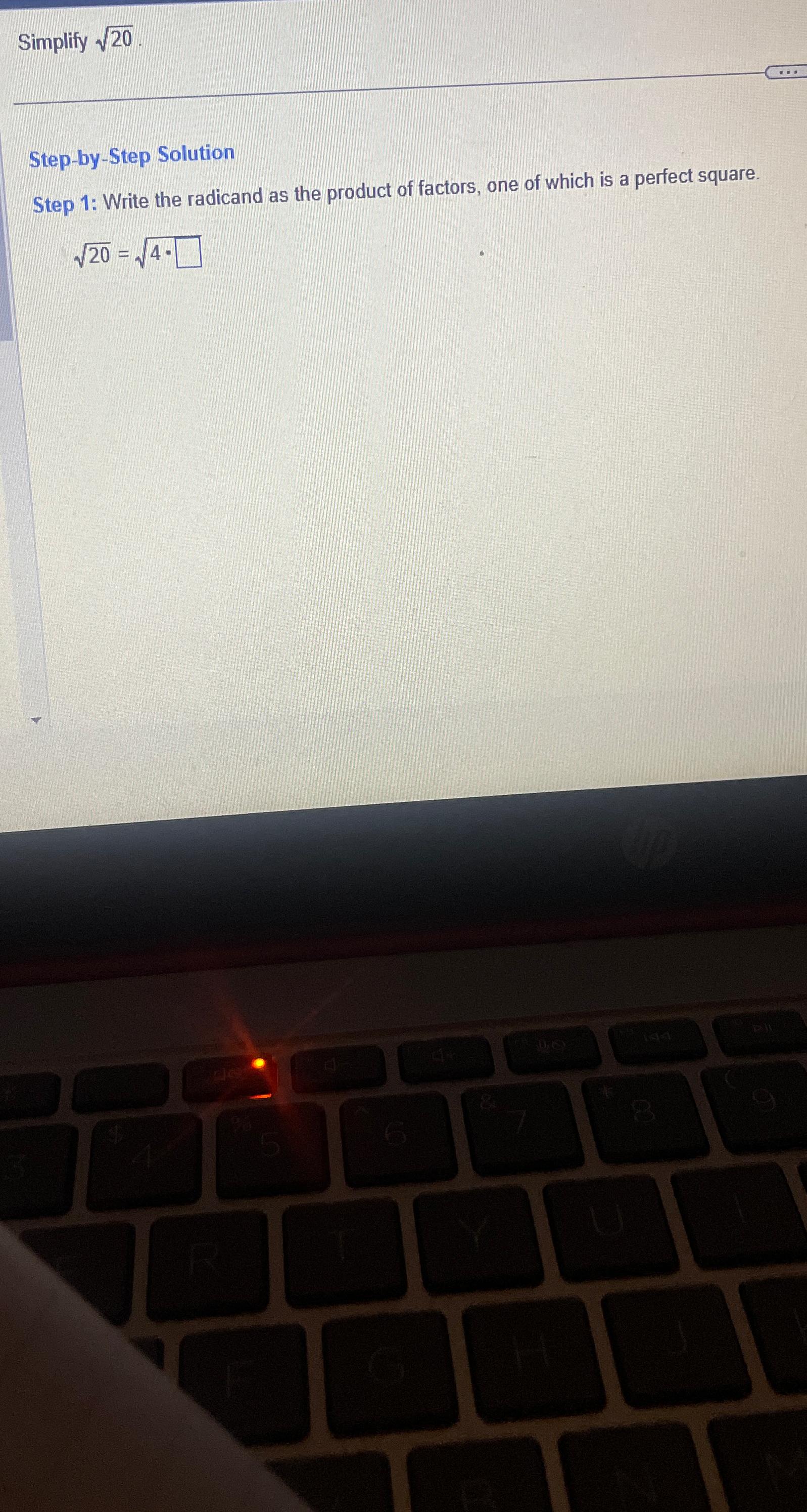 Solved Simplify 202.Step-by-Step SolutionStep 1: Write the | Chegg.com