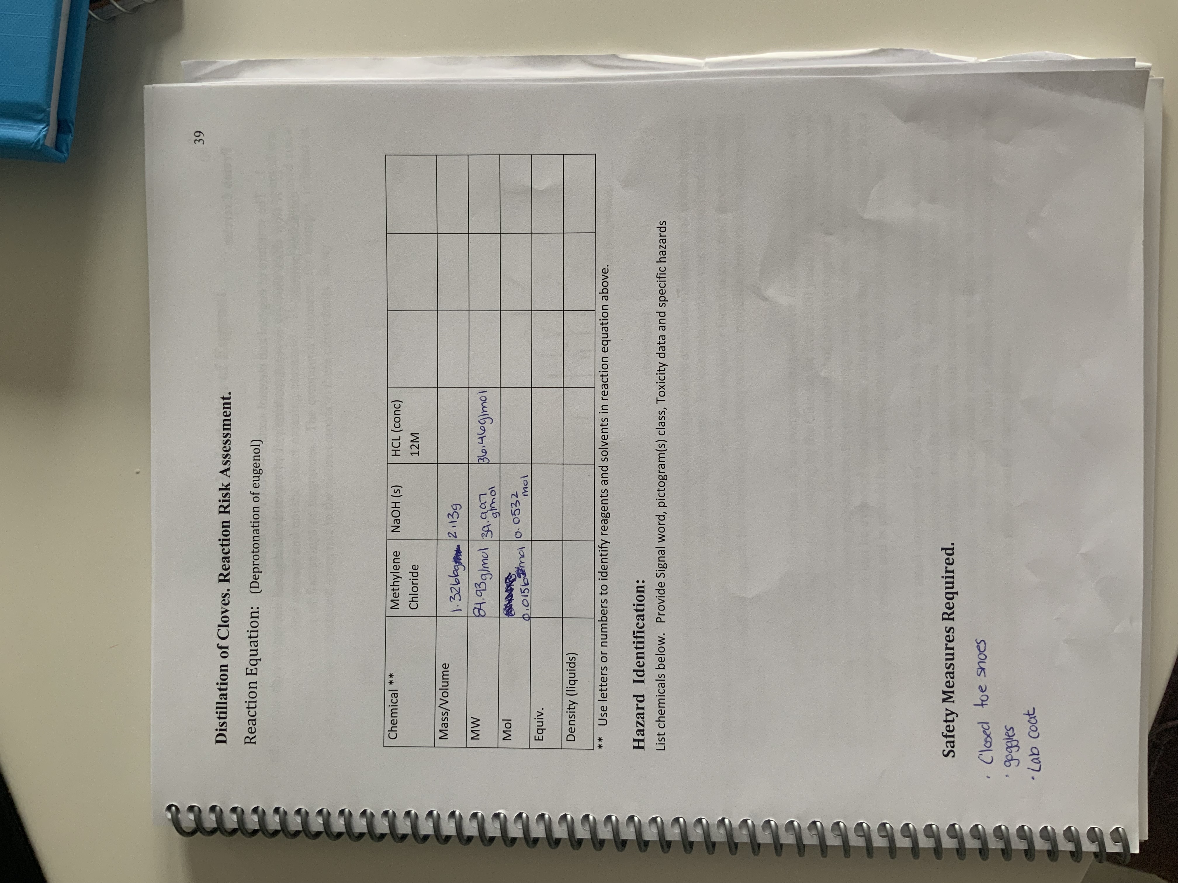 Solved Please check my ﻿work and finish sheet! Distillation | Chegg.com
