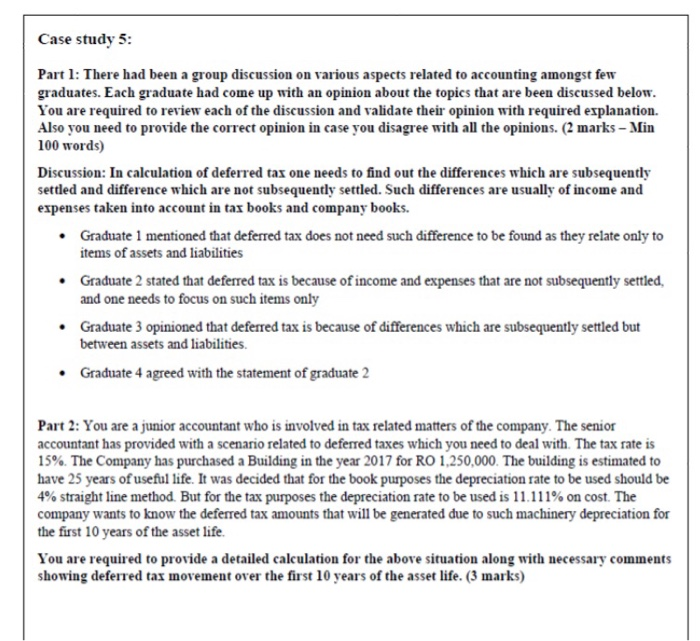 Solved Case study 5: Part 1: There had been a group | Chegg.com
