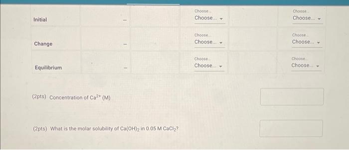 Solved Report Table KSP.1: Titation Data (calcium hydroxide | Chegg.com