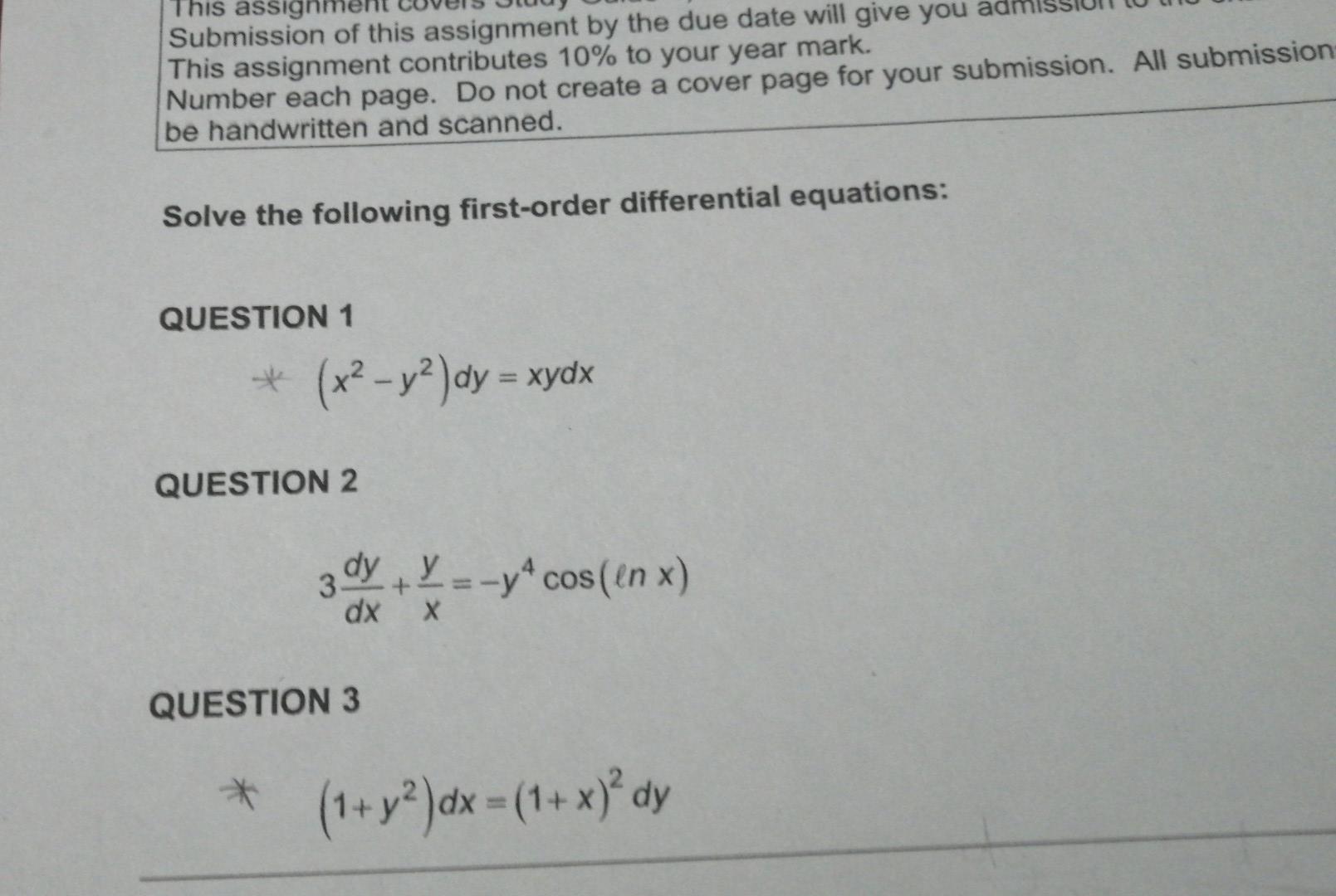 Solved Submission of this assignment by the due date will | Chegg.com