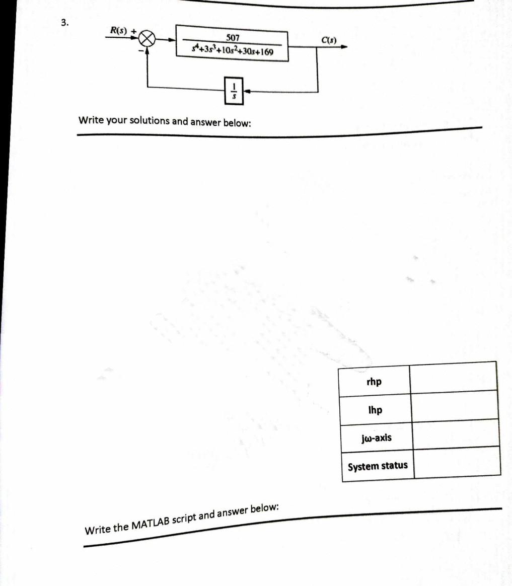 Solved Write your solutions and answer below: | Chegg.com