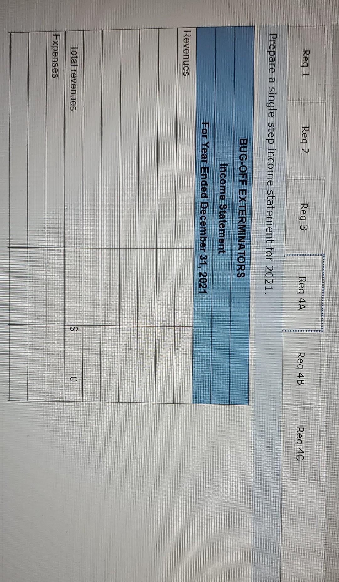 Solved Comprehensive Problem Bug-Off Exterminators (Algo) | Chegg.com
