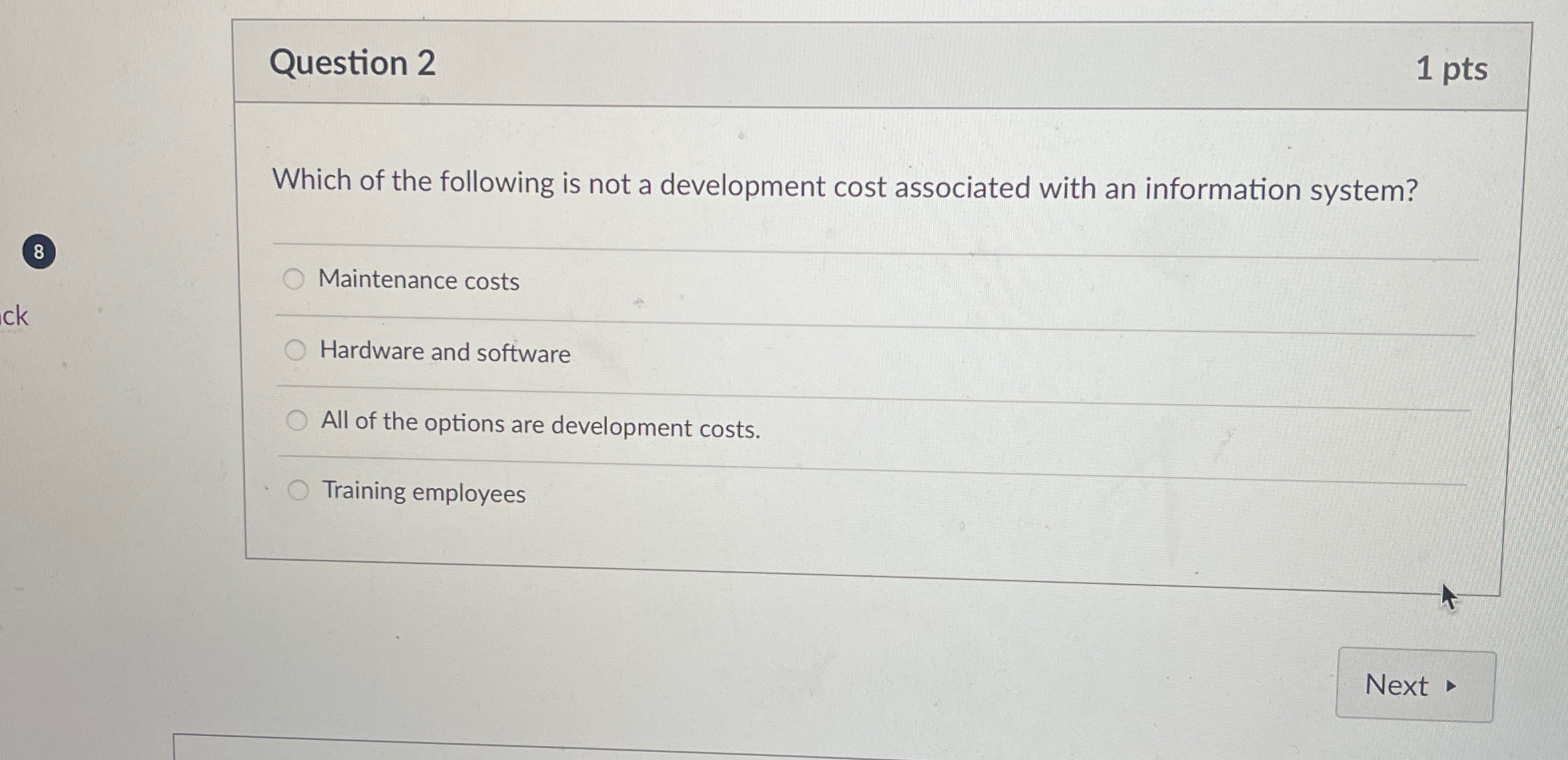 Solved Question 21 ﻿ptsWhich of the following is not a | Chegg.com