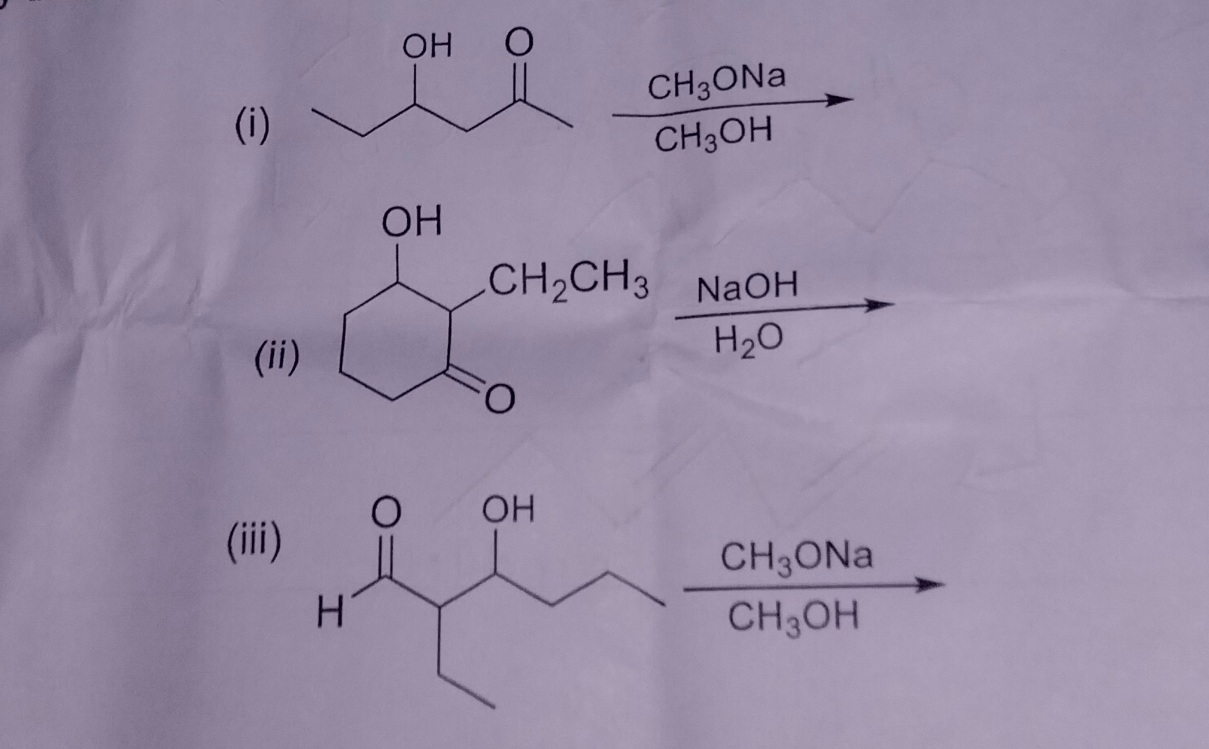 Solved (ii) ﻿write the mechanism of the below reactions | Chegg.com