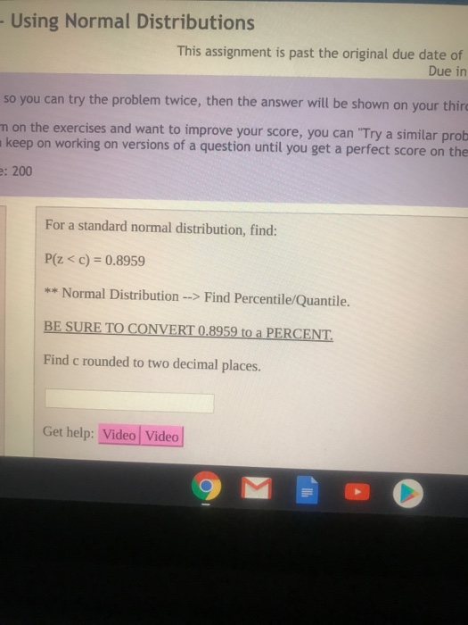 Solved - Using Normal Distributions This assignment is past | Chegg.com