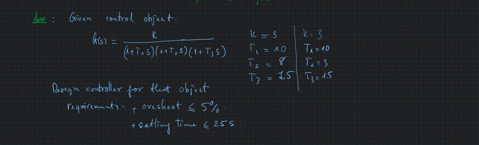 Solved hwo: Given control object: \begin{tabular}{ll|l} | Chegg.com