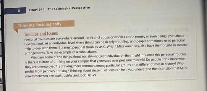 Troubles and Issues Personal troubles are everywhere | Chegg.com