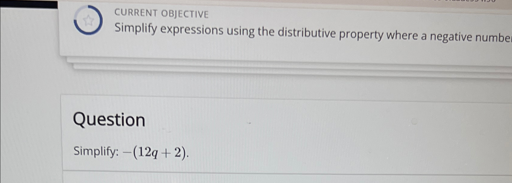 Solved CURRENT OBJECTIVESimplify expressions using the | Chegg.com