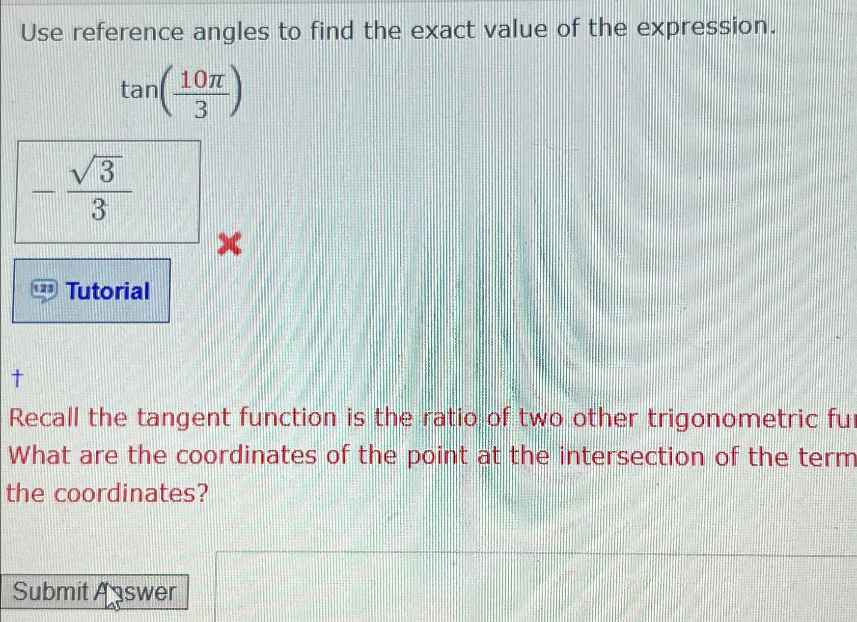 Solved Use reference angles to find the exact value of the | Chegg.com