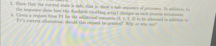 Solved Styles 27 Editing 2 Banker's Algorithm (Resource | Chegg.com
