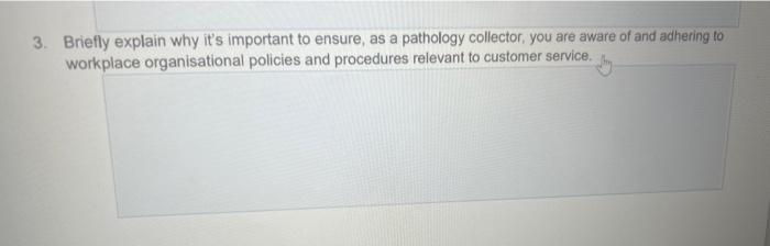 Solved 3. Briefly explain why it's important to ensure, as a | Chegg.com