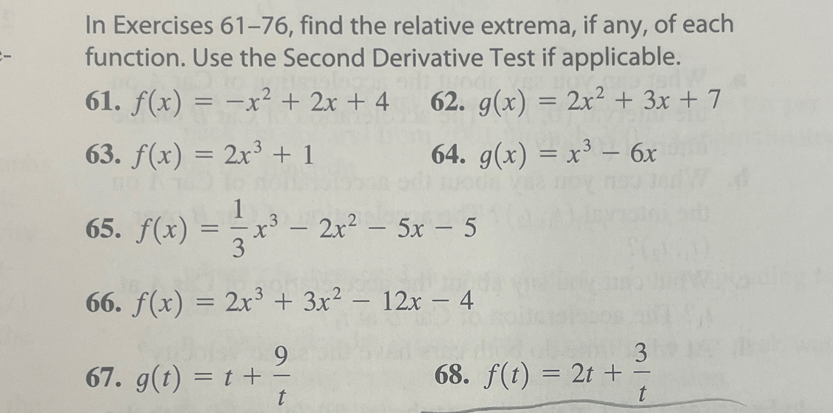 Solved In Exercises 61-76, ﻿find the relative extrema, if | Chegg.com