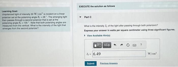 Solved EXECUTE the solution as follows Learning Goal: | Chegg.com