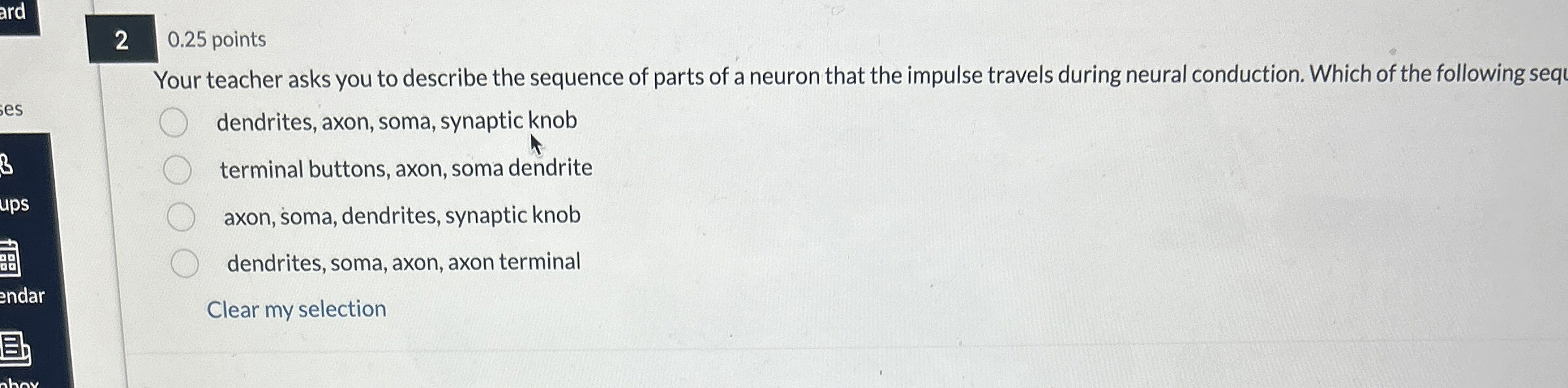 Solved 20.25 ﻿pointsYour teacher asks you to describe the | Chegg.com