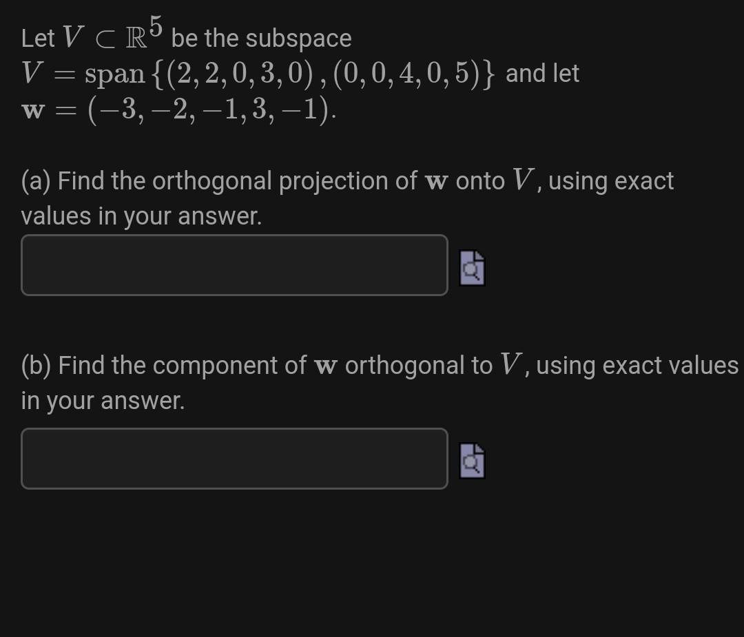 Solved Let V⊂R5 be the subspace | Chegg.com