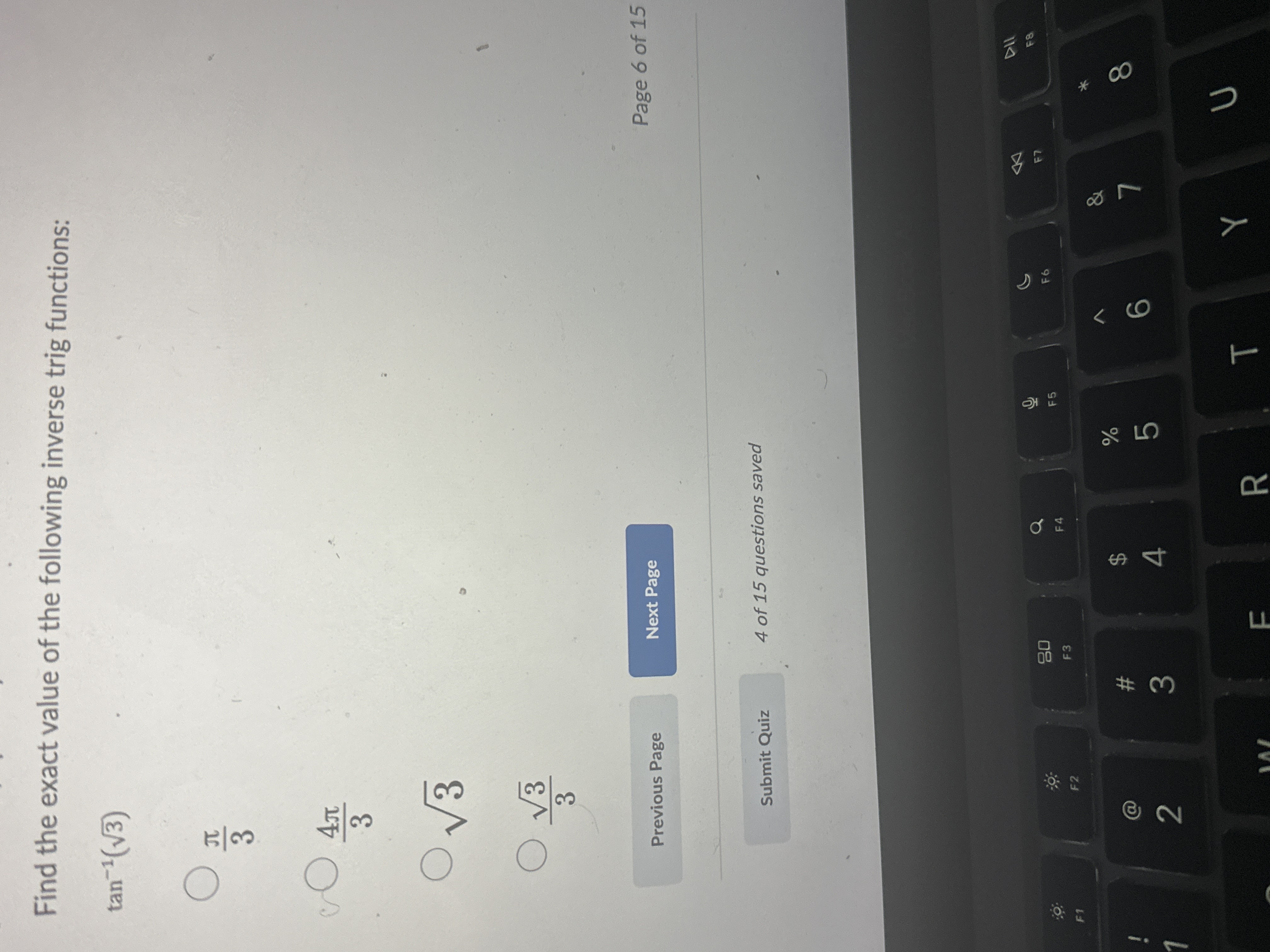 Solved Find the exact value of the following inverse trig | Chegg.com