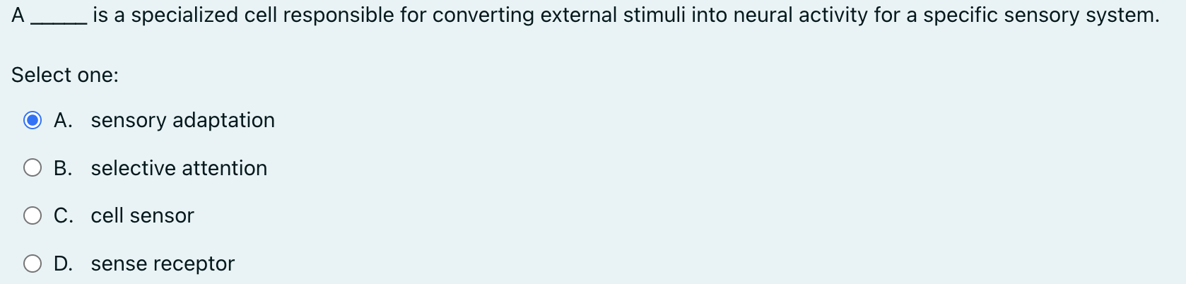 Solved Ais a specialized cell responsible for converting | Chegg.com
