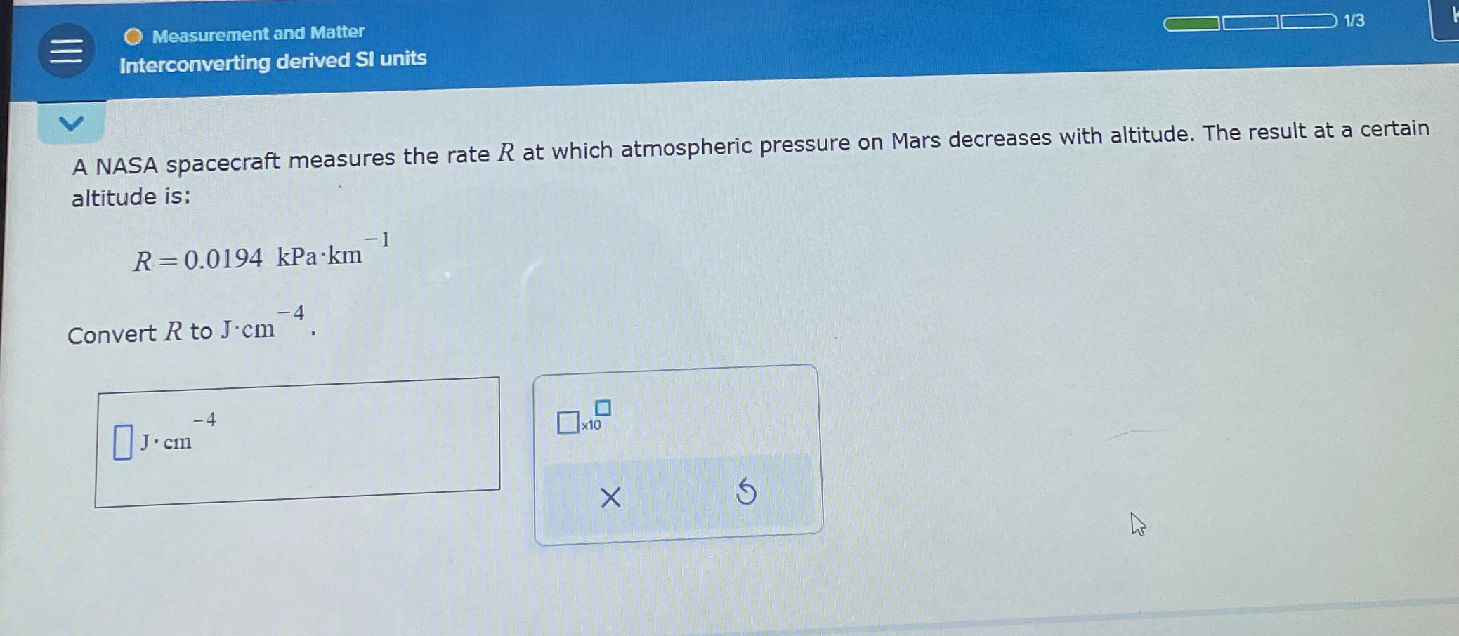 Solved Measurement and MatterInterconverting derived SI | Chegg.com