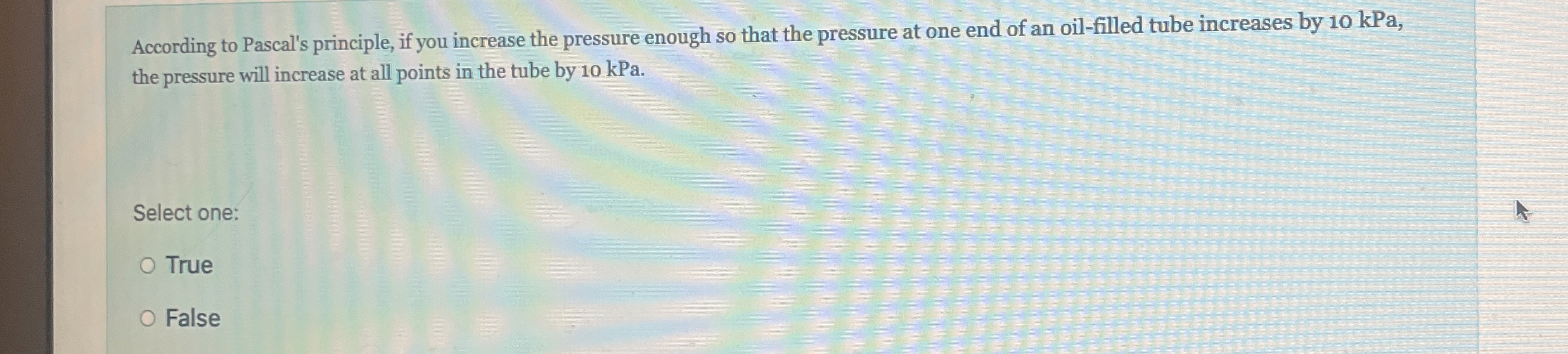Solved According to Pascal's principle, if you increase the | Chegg.com