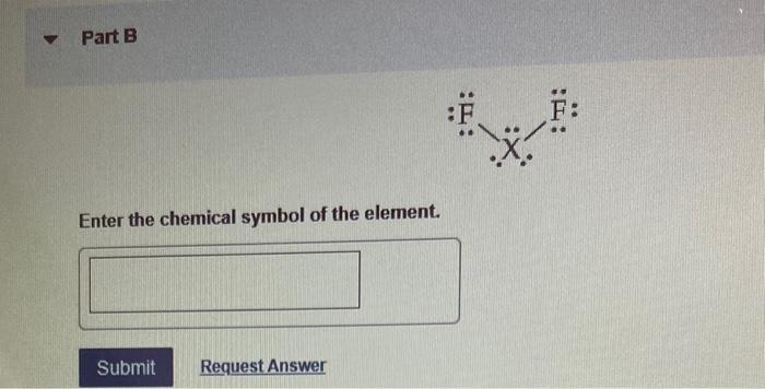 Solved O¨=X¨−O¨: Enter the chemical symbol of the element. S | Chegg.com