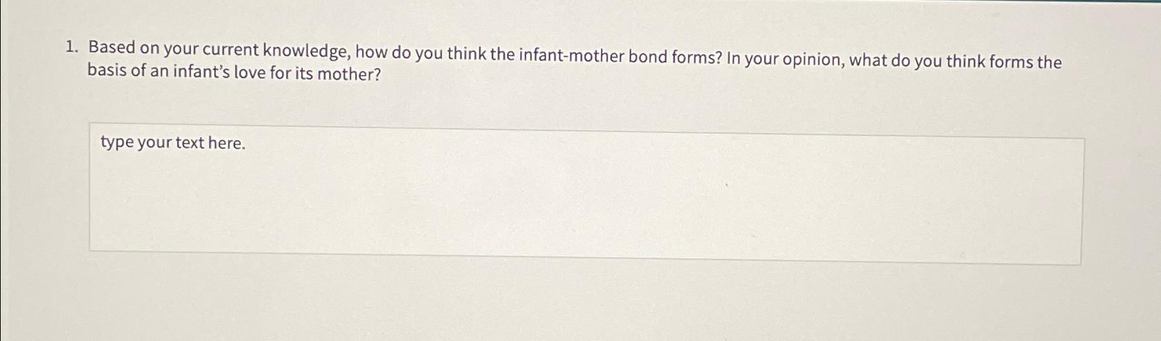 Solved Based on your current knowledge, how do you think the | Chegg.com
