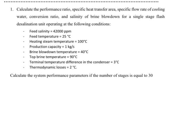 Solved Calculate the performance ratio, specific heat | Chegg.com