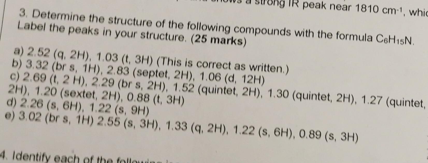 [Solved]: thank you 3. Determine the structure of