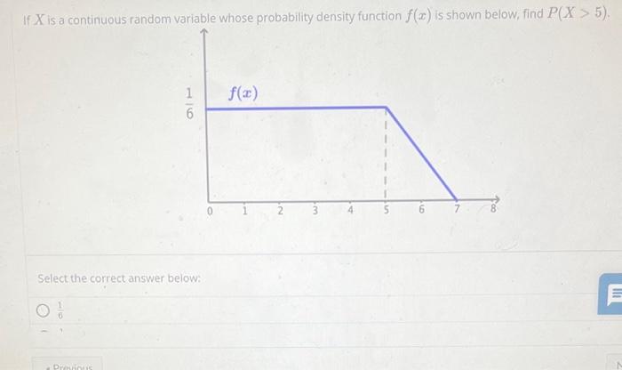 Solved If X Is A Continuous Random Variable Whose 0944