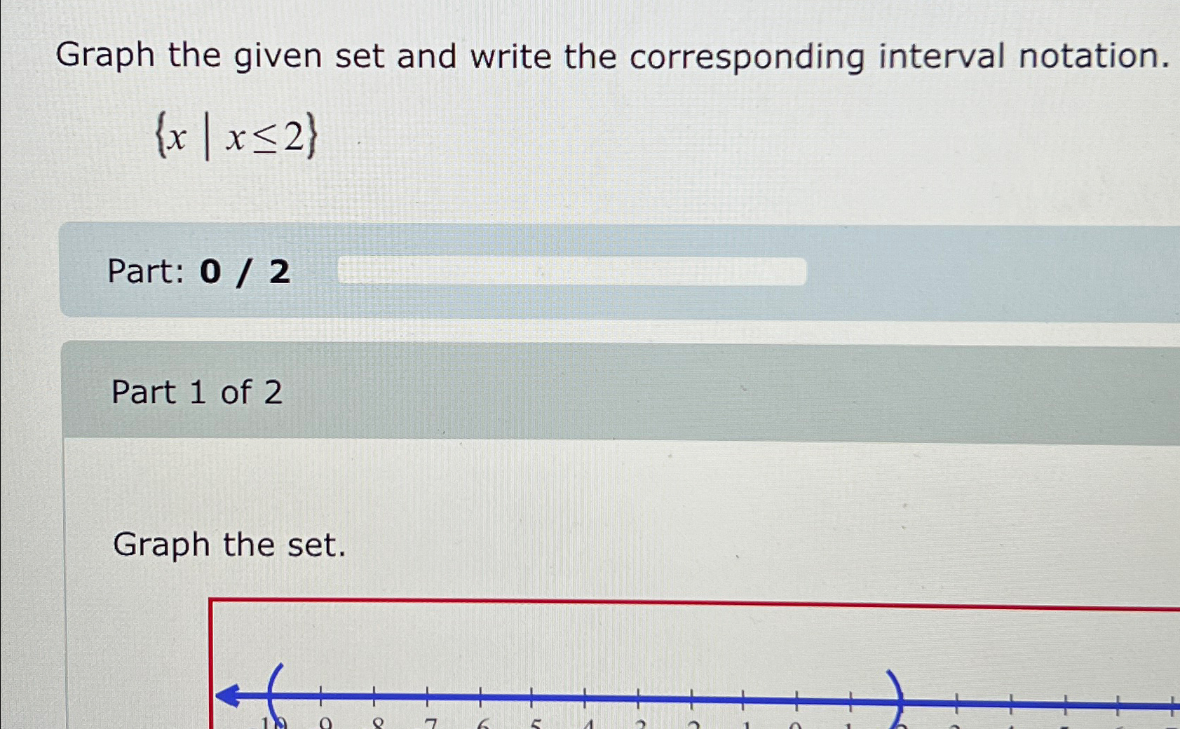 Solved Graph the given set and write the corresponding | Chegg.com