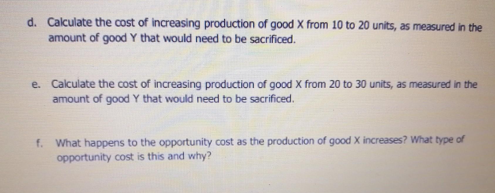Solved 1. Plot the following combinations of good X and good | Chegg.com