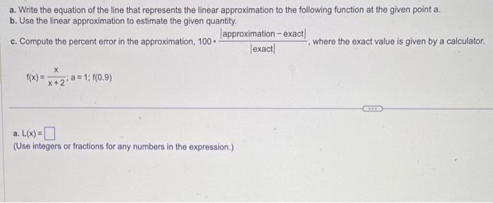 Solved a. Write the equation of the line that represents the | Chegg.com