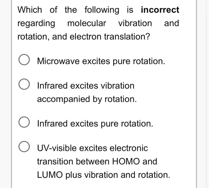 Solved Which of the following is incorrect regarding | Chegg.com
