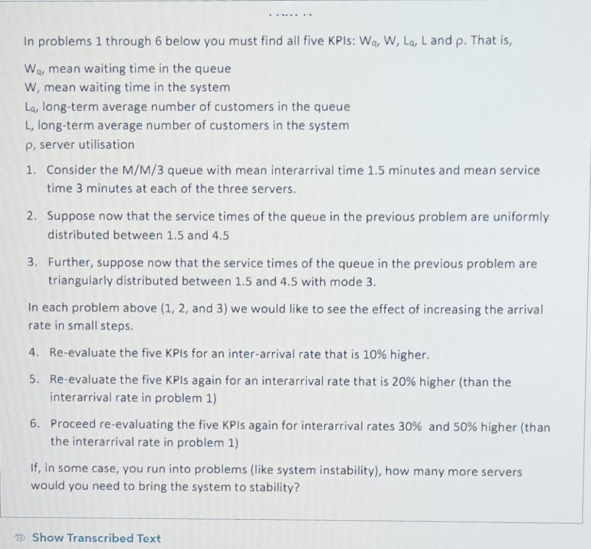 Solved In problems 1 through 6 below you must find all five | Chegg.com