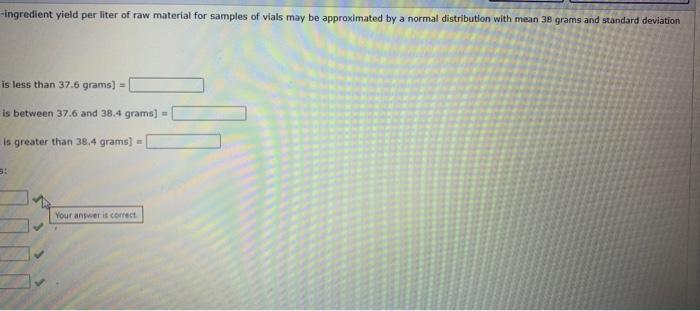 Solved Problem 7-38 The average active-ingredient yield per | Chegg.com