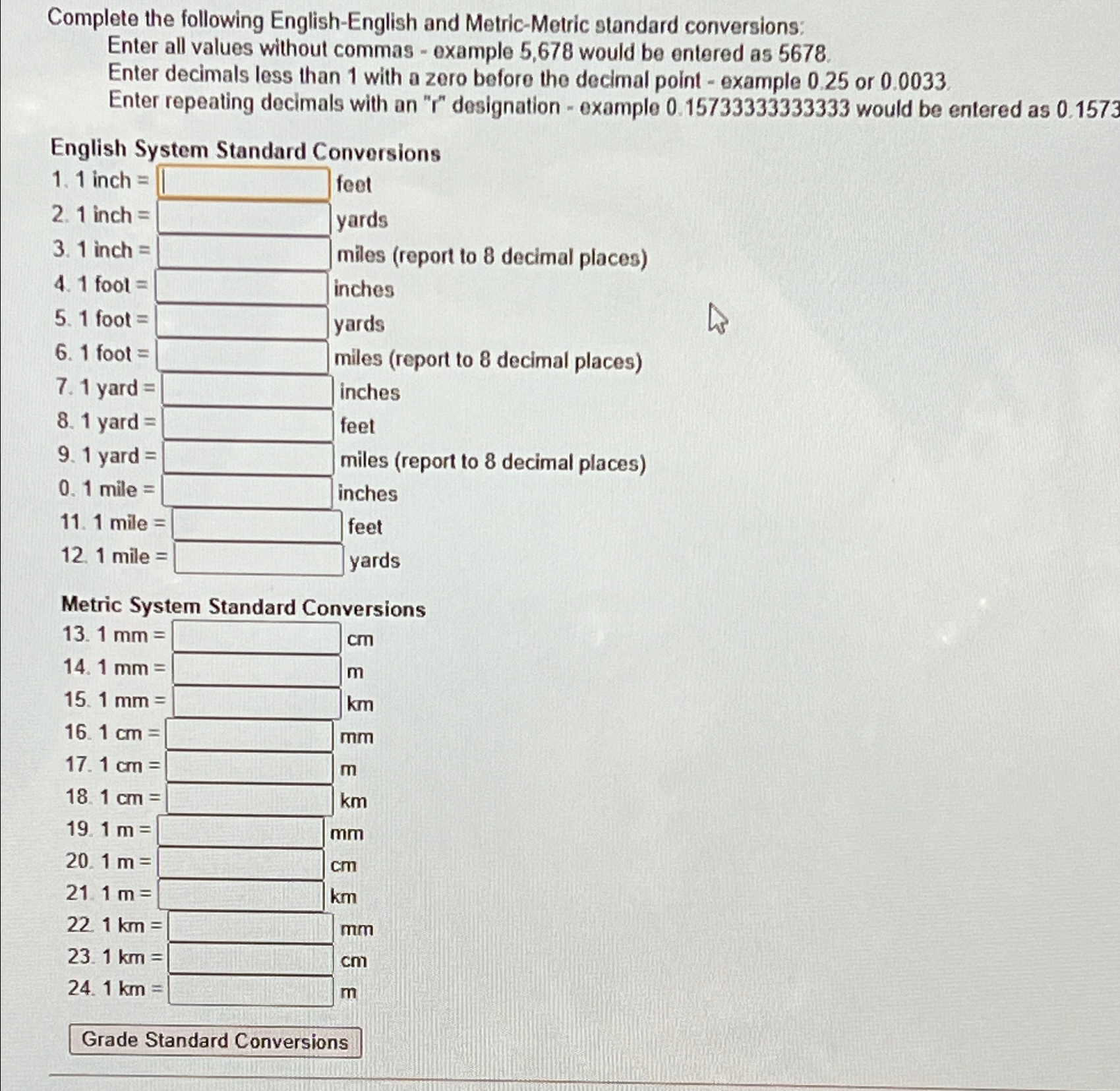 Solved Complete the following English-English and | Chegg.com