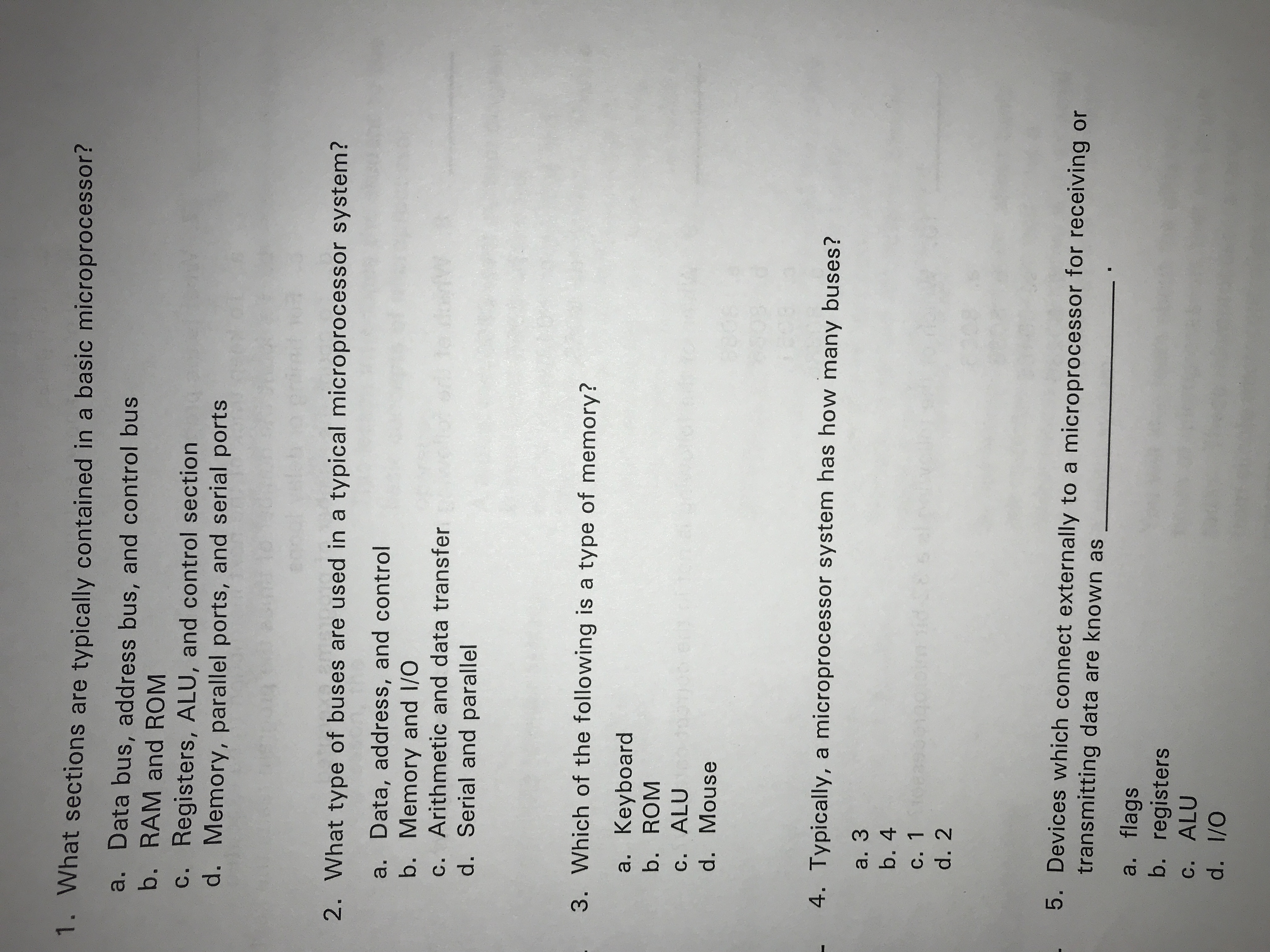 Solved What sections are typically contained in a basic | Chegg.com