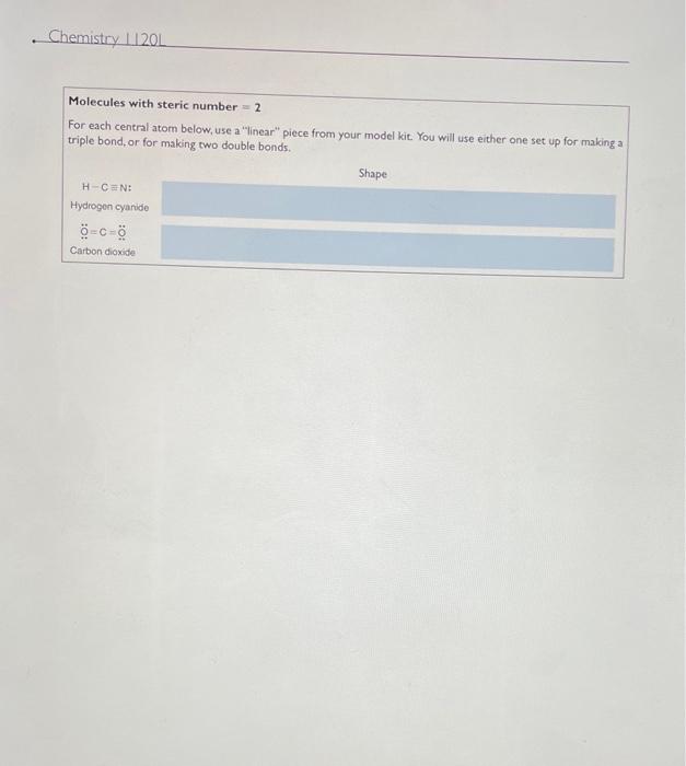 Solved Lewis Structures and Molecular Models Name Date Part | Chegg.com