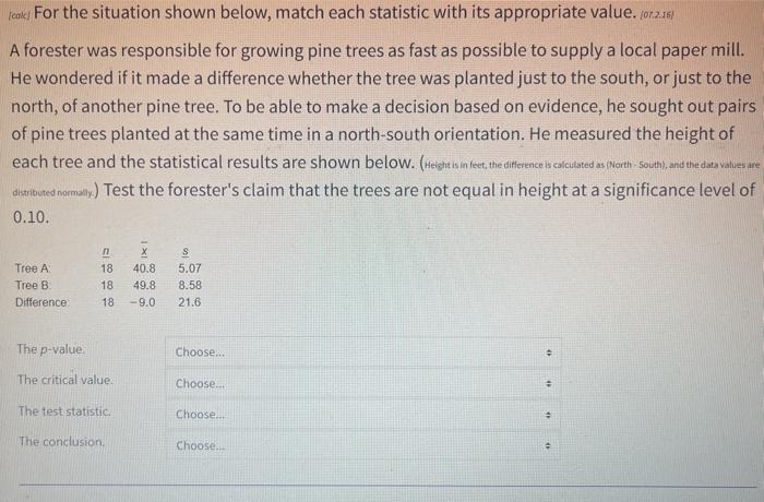 Solved [eak| For the situation shown below, match each | Chegg.com