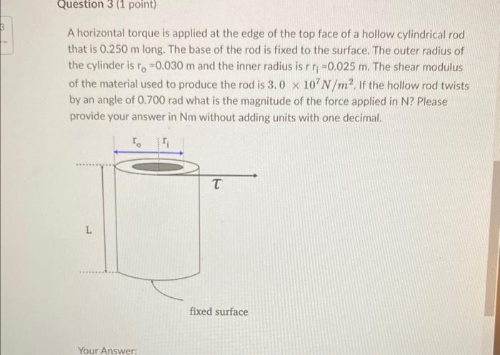 Solved A horizontal torque is applied at the edge of the top | Chegg.com