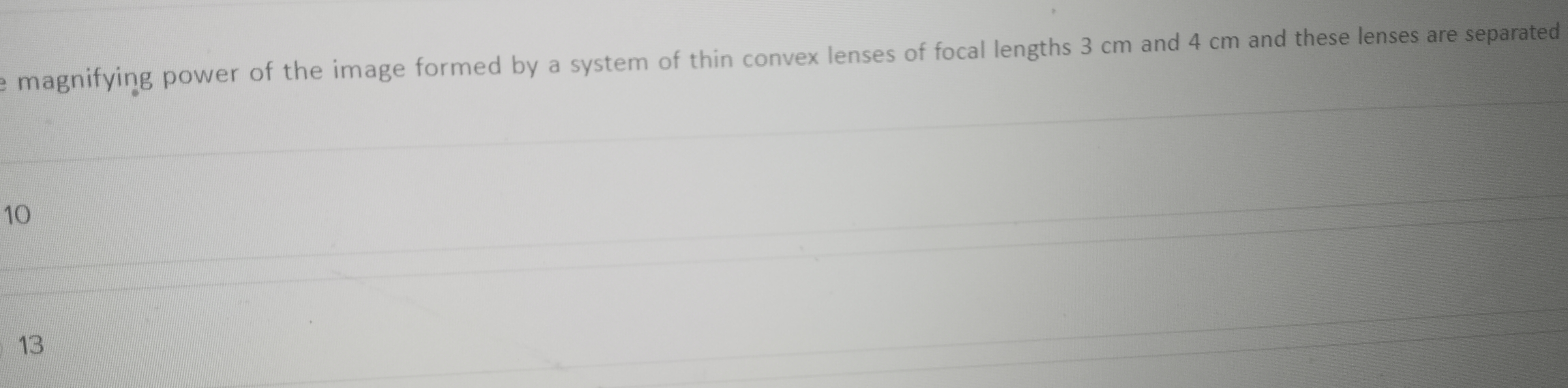 Solved magnifying power of the image formed by a system of | Chegg.com