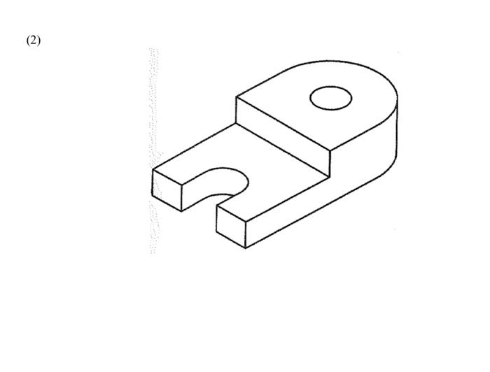 Solved Draw orthographic projects (3 views each). Use | Chegg.com