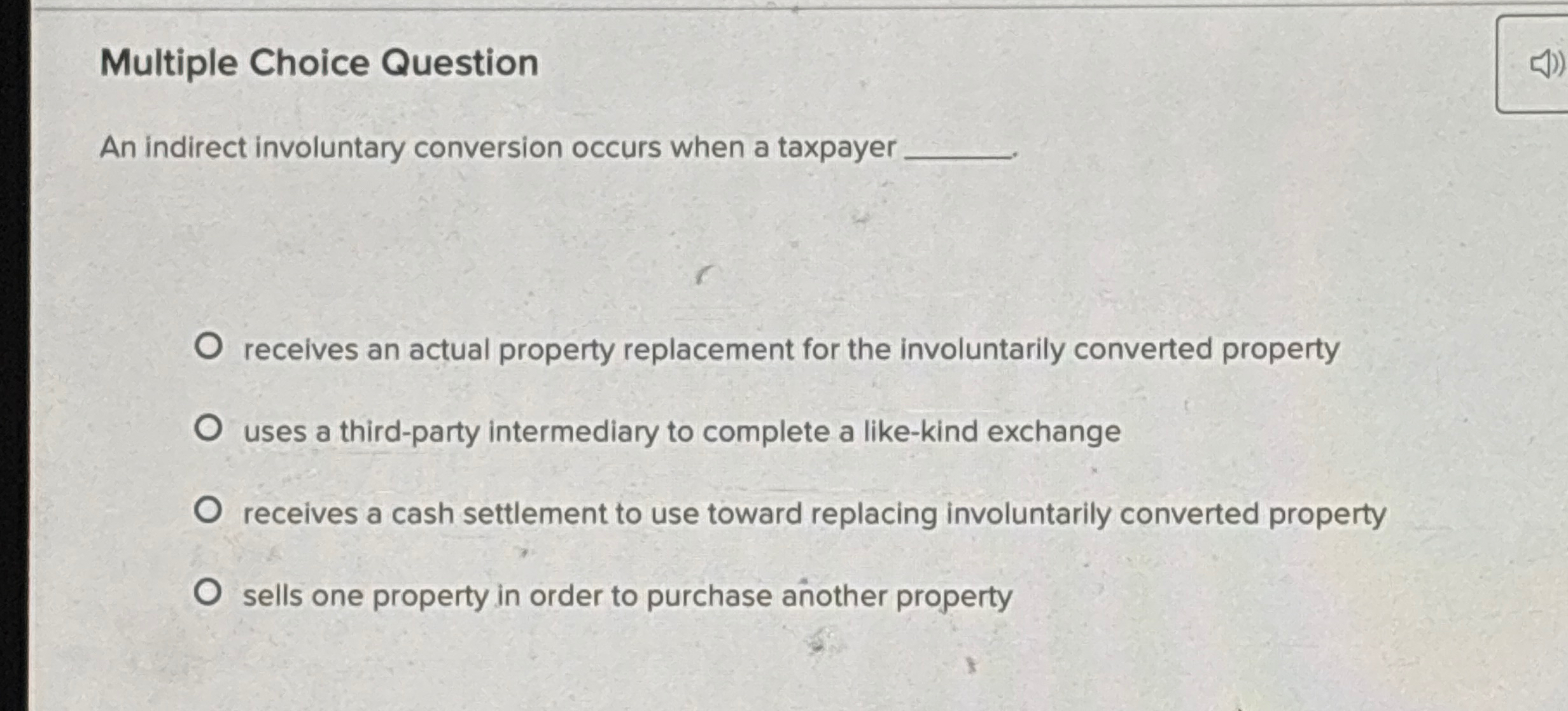 Solved Multiple Choice QuestionAn indirect involuntary | Chegg.com