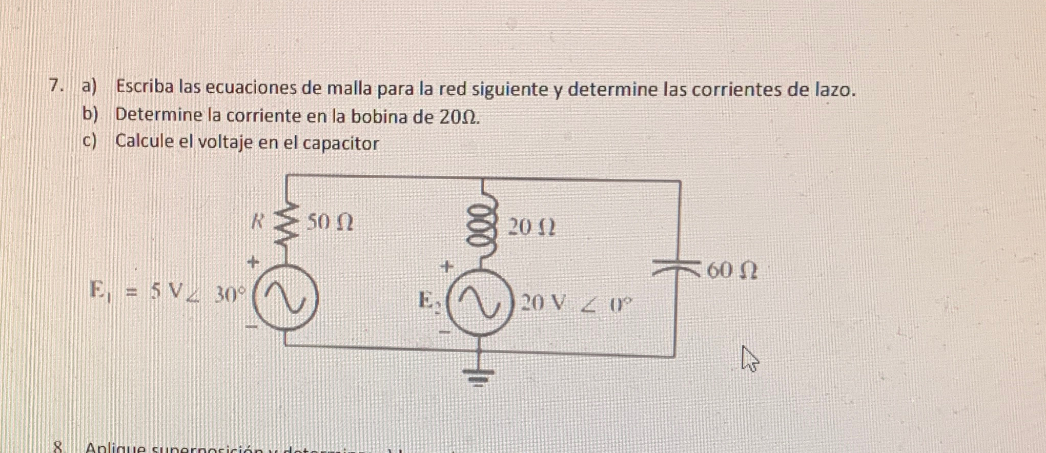 Resuelto A ﻿escriba Las Ecuaciones De Malla Para La Red Mx