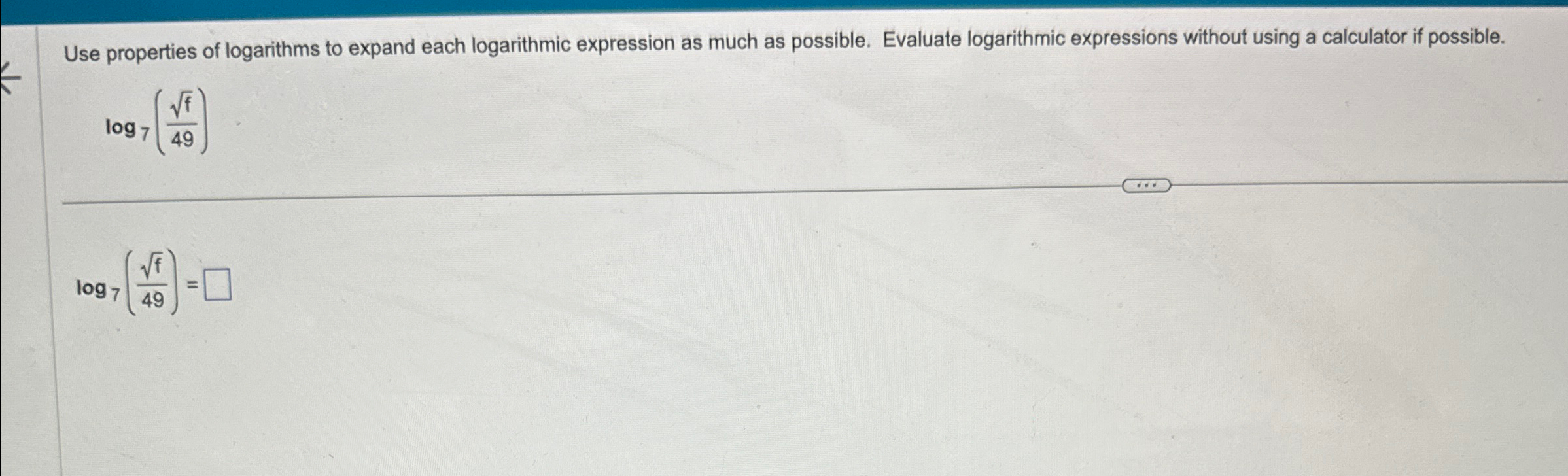 Solved Use properties of logarithms to expand each | Chegg.com