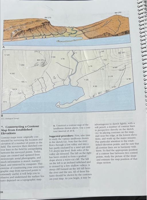 Solved 6. Comparing a Topographic Map With Stereoscopic | Chegg.com