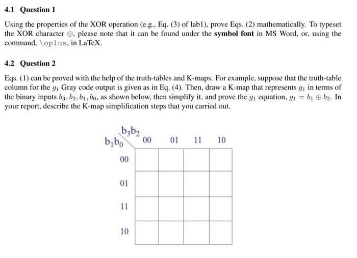 Solved Fig. 1 shows a realization of a 4-bit Gray | Chegg.com