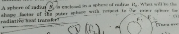 High Quality SOLUTION A sphere of radius R3 ﻿is enclosed in a sphere of ...