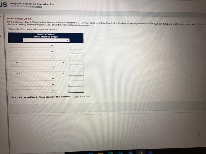 Solved JS Warndte Accounting Principles, 13e Brief Exercise | Chegg.com Solved JS Warndte Accounting Principles, 13e Brief Exercise | Chegg.com