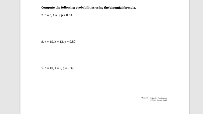 Solved Determine if the following experiments are binomial | Chegg.com